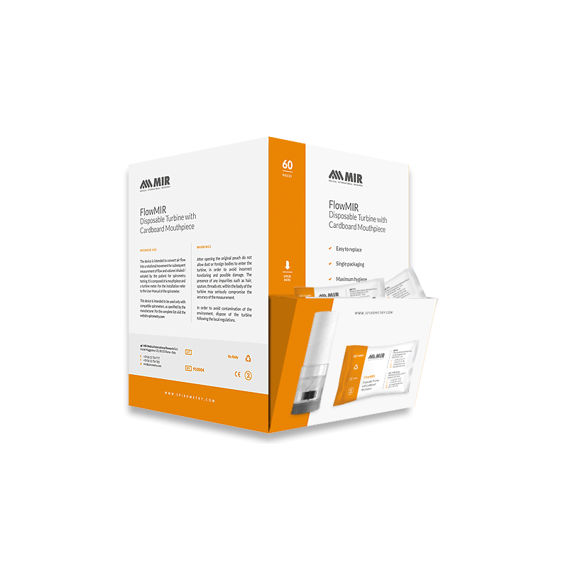 MIR Spirodoc Spirometer with 60 FlowMIR turbines | Medi-Shop.gr
