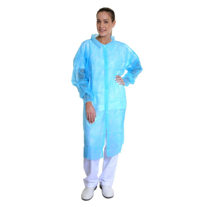 F. Bosch disposable non-woven visitor coat with velcro | Medi-Shop.gr