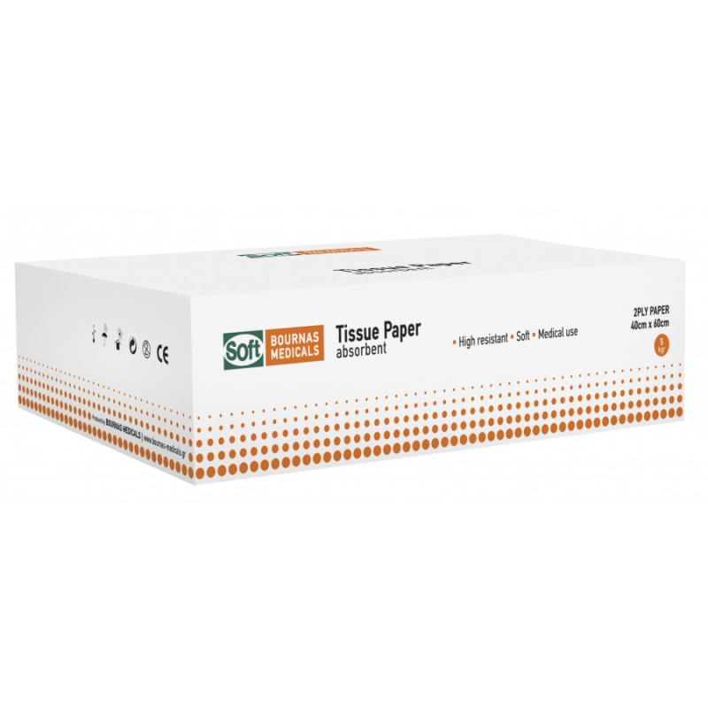 Tissue paper E/E brightness of 77% (5Kg folded) | Medi-Shop.gr