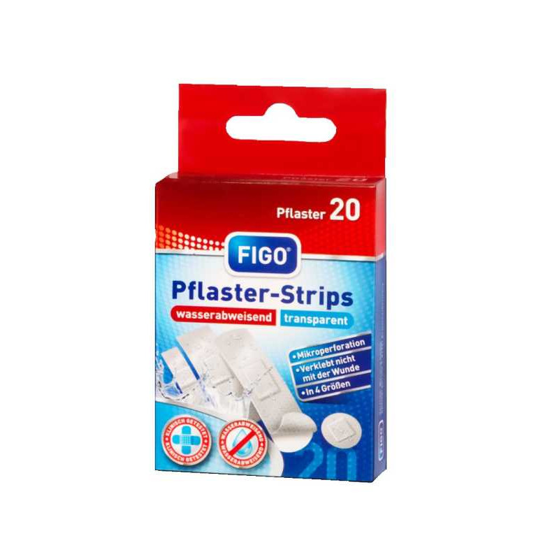 Figo transparent adhesive plaster strips (20 pcs) | Medi-Shop.gr